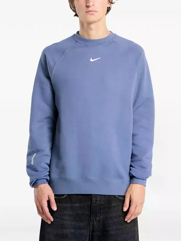 Nike X Drake Nocta Logo Crew-neck Sweatshirt - Blue