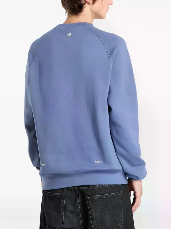 Nike X Drake Nocta Logo Crew-neck Sweatshirt - Blue