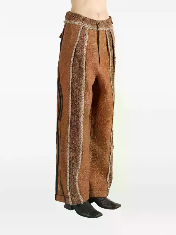 COMMUNS Textured Stripe Trousers