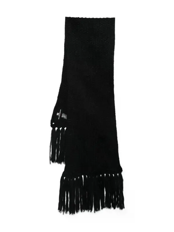 Ermanno Scervino Fringed Scarf - Black