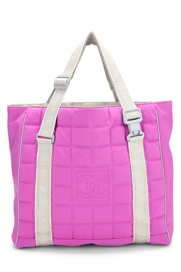 Chanel Sportline Chocolate Bar Tote - Pink
