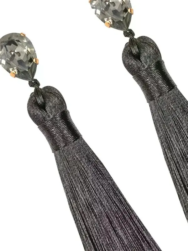 JENNIFER BEHR Tassel Francine Earrings - Black