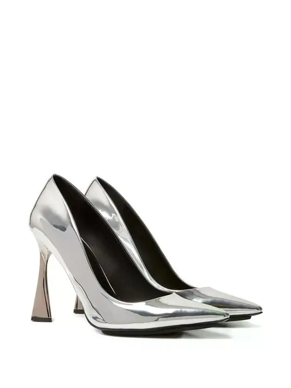 Stella McCartney 103mm Elsa Pointed-toe Heeled Pumps - Silver