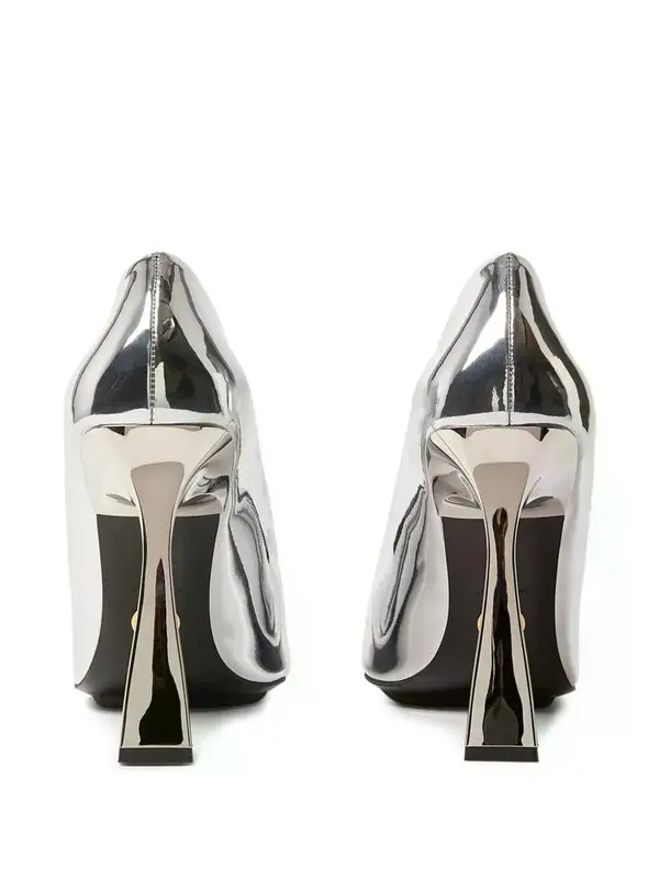 Stella McCartney 103mm Elsa Pointed-toe Heeled Pumps - Silver