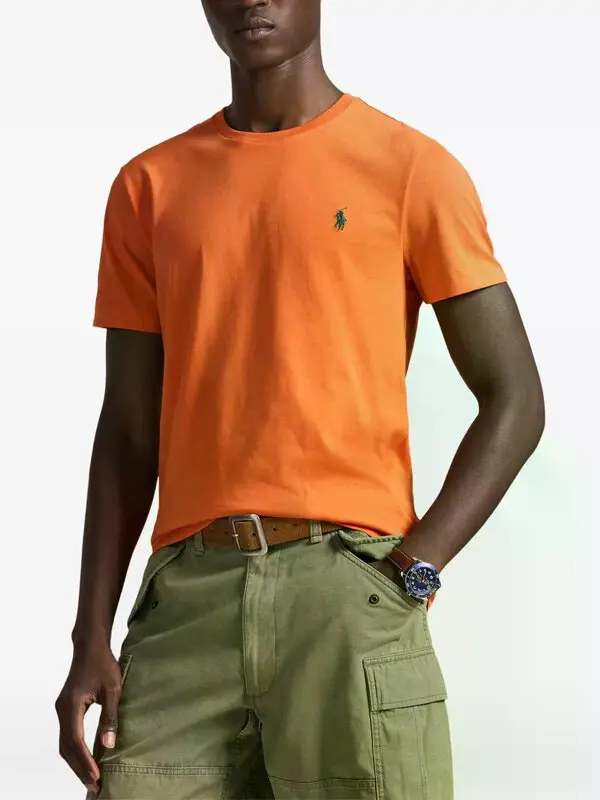 Polo Ralph Lauren Embroidered-pony T-shirt - Orange