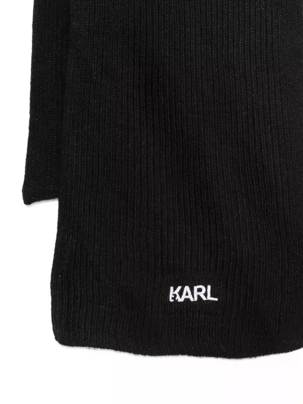 Karl Lagerfeld Logo-embroidered Scarf