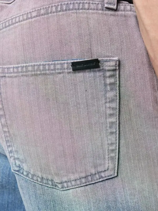 Saint Laurent Gradient Denim Shorts