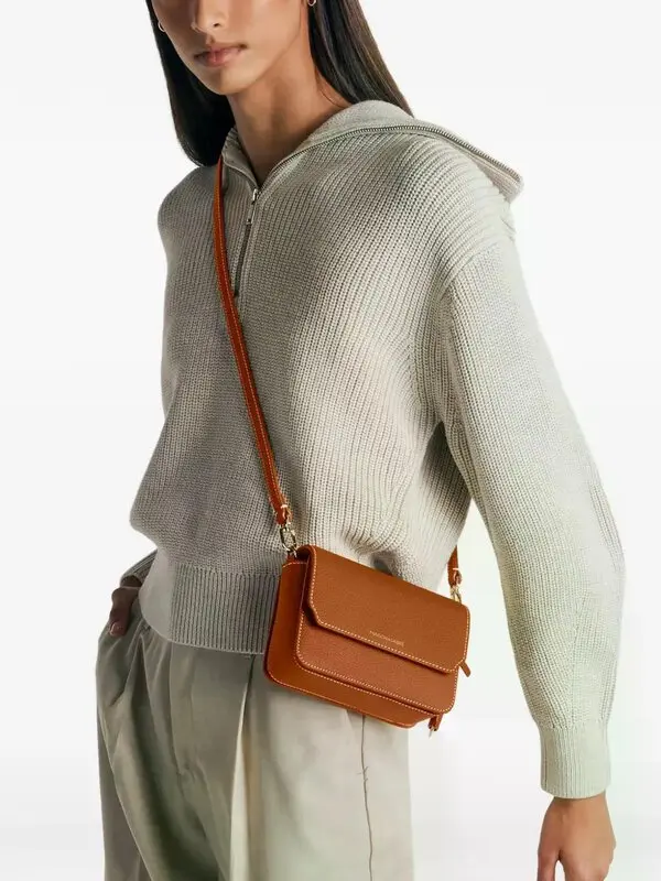 MAISON DE SABRE Mini Leather Cross Body Bag - Brown