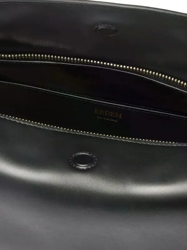 Erdem East West Bloom Shoulder Bag - Black