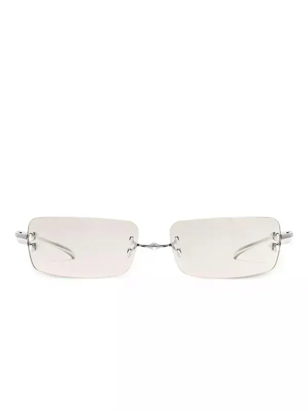 GENTLE MONSTER Paranoyd Rectangle Sunglasses - Silver