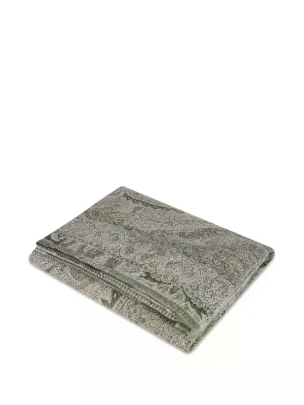 Etro Paisley-pattern Wool Throw Blanket