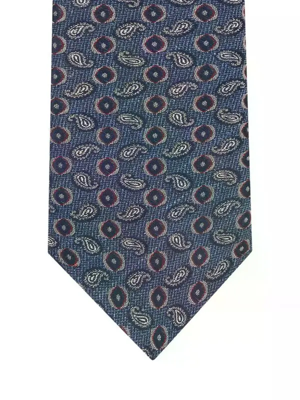 Etro Jacquard Paisley Neck Tie