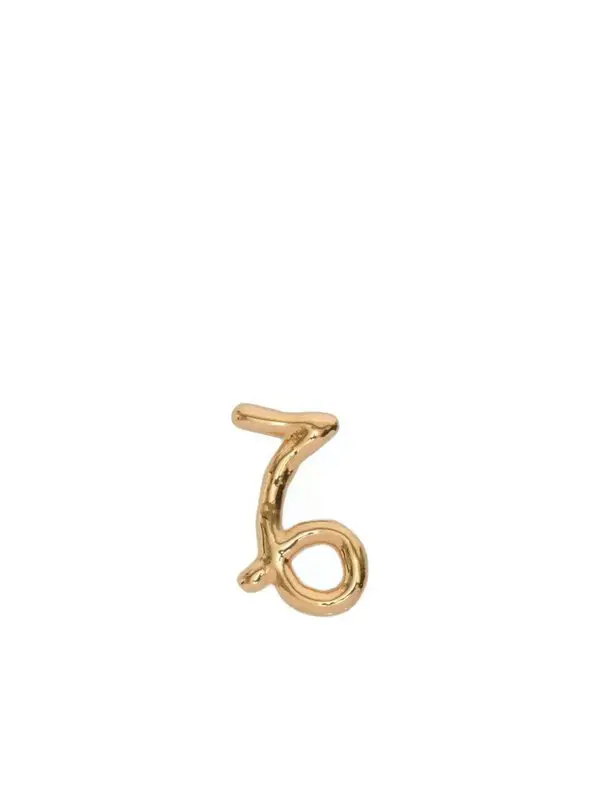 JIL SANDER Zodiac Sign Single Stud Earring - Gold
