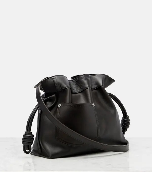 Loewe Flamenco Medium Leather Clutch - Brown