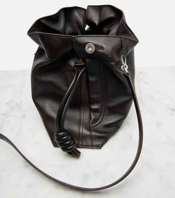 Loewe Flamenco Medium Leather Clutch - Brown