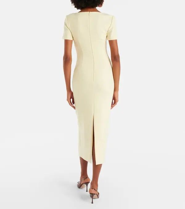 Roland Mouret Draped Crêpe Cocktail Dress
