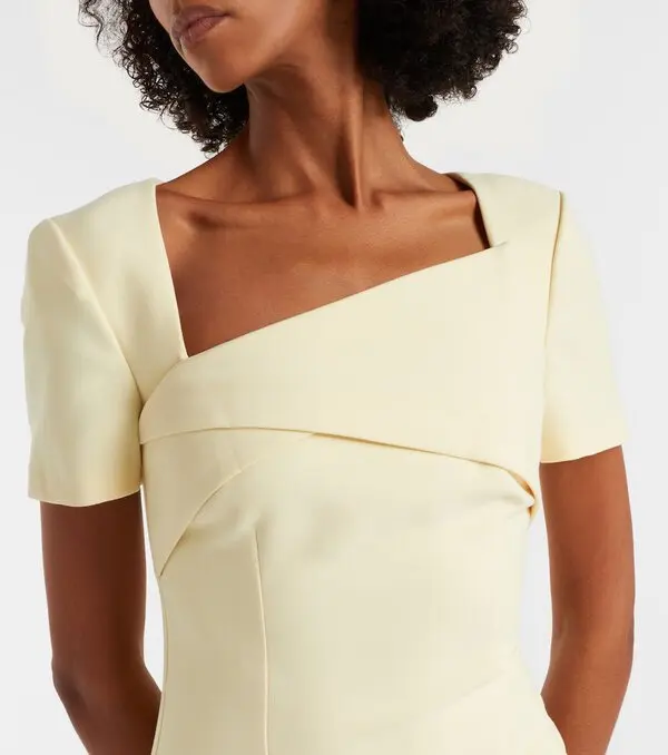 Roland Mouret Draped Crêpe Cocktail Dress
