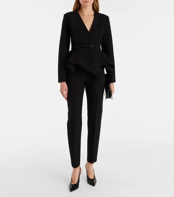 Roland Mouret Crêpe Slim Pants