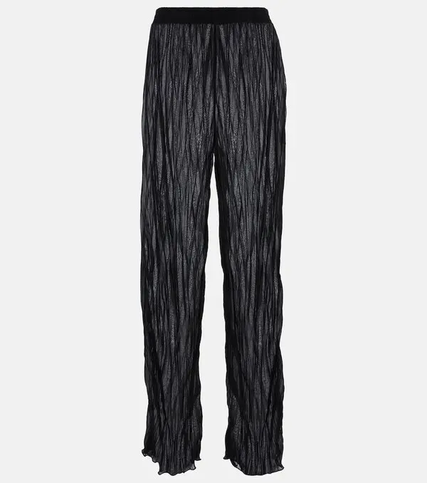 Jade Swim Mika High-rise Straight Pants - Black