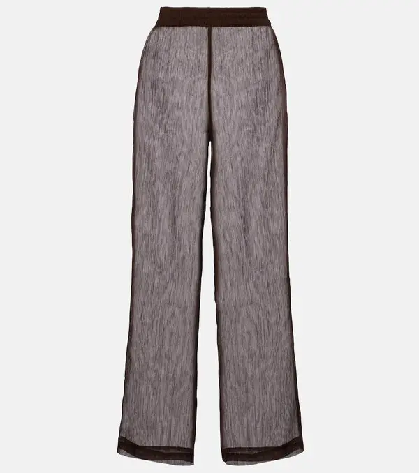 Jade Swim Mika High-rise Straight Pants - Brown