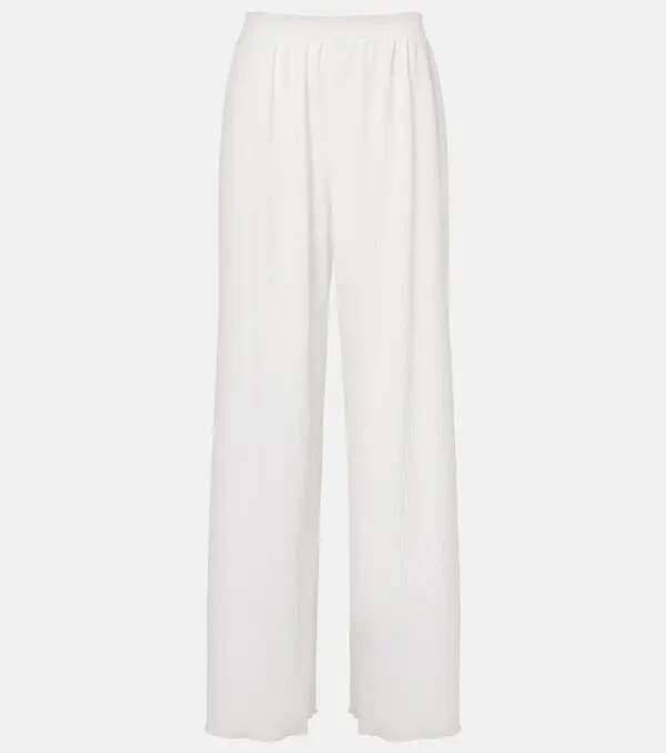Jade Swim Mika High-rise Straight Pants - White