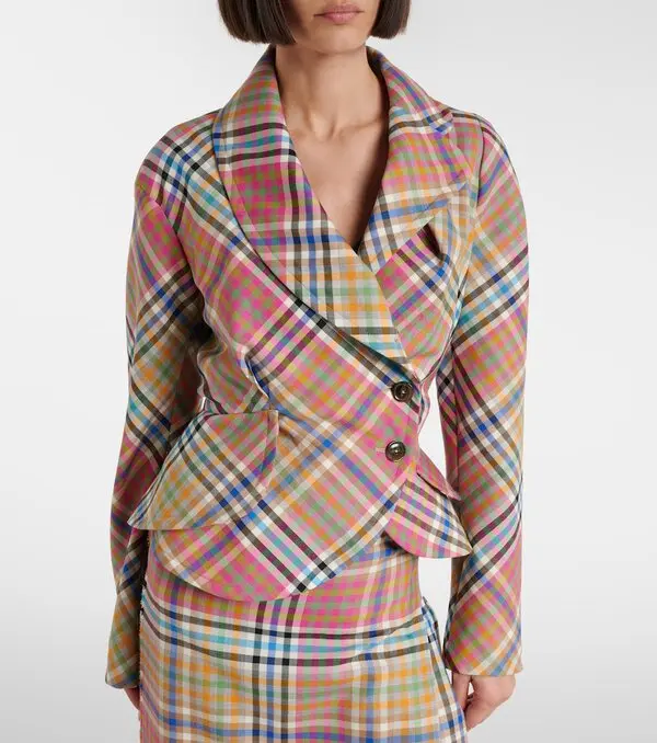VIVIENNE WESTWOOD Stormy Asymmetric Wool Blazer