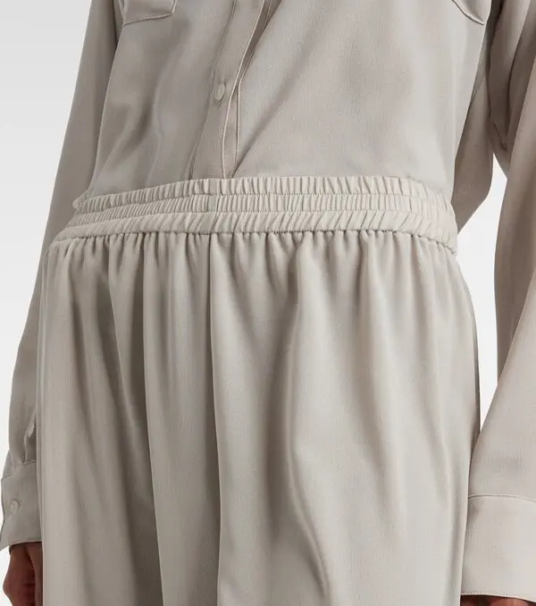 Jade Swim Mika Sheer Wide-leg Pants - Grey