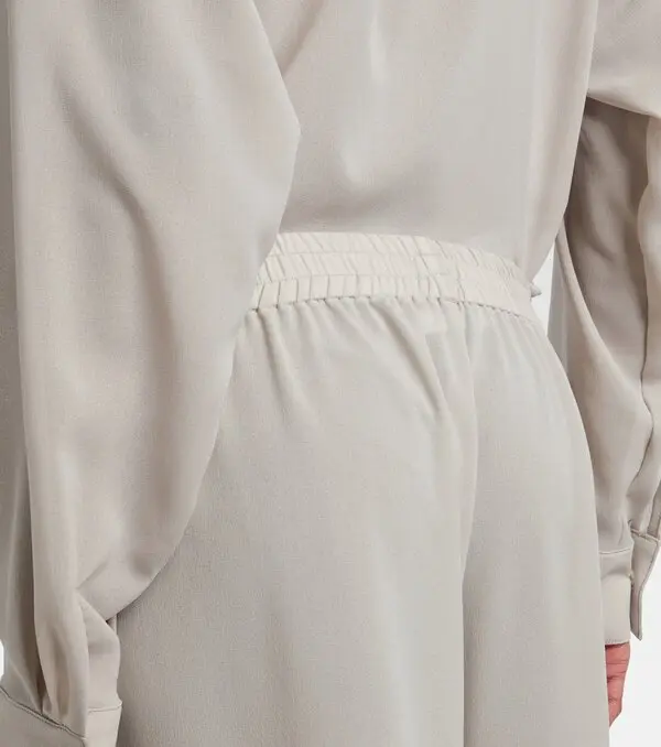 Jade Swim Mika Sheer Wide-leg Pants - Grey