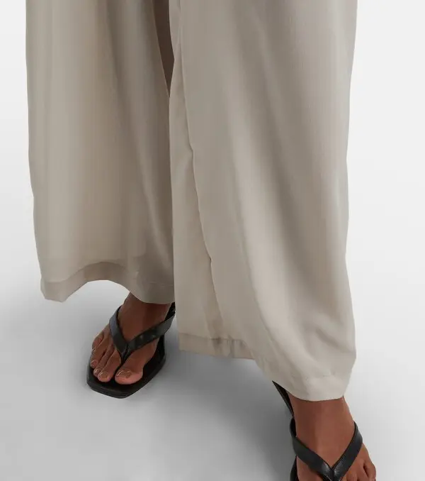Jade Swim Mika Sheer Wide-leg Pants - Grey
