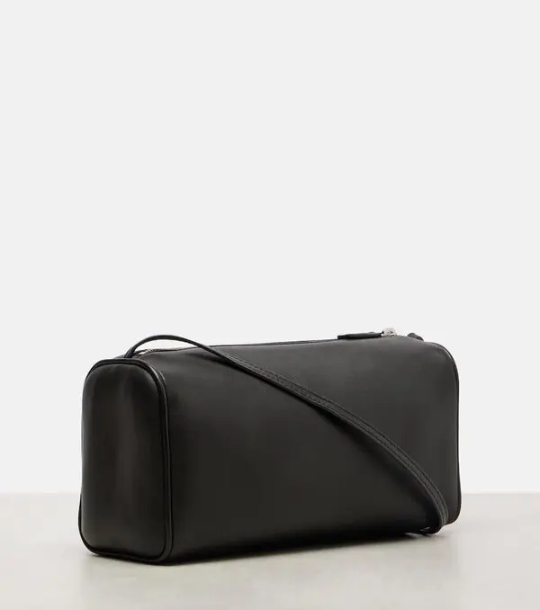 THE ROW 90s Leather Crossbody Bag - Black