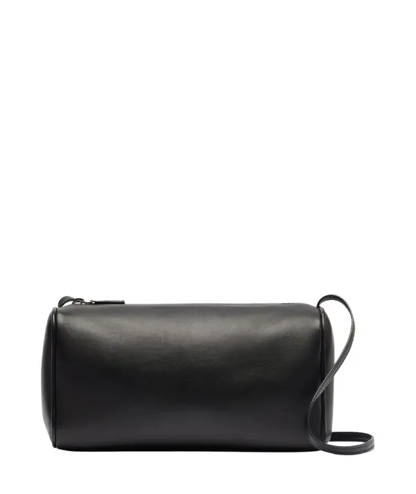 THE ROW 90s Leather Crossbody Bag - Black