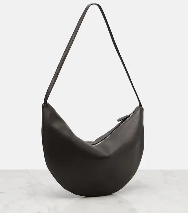 THE ROW Izzy Small Leather Shoulder Bag - Brown