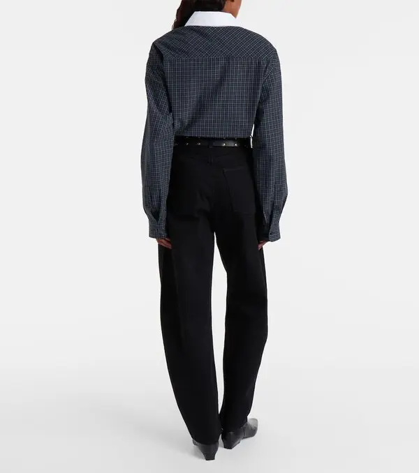 AGOLDE Luna Pieced Mid-rise Barrel-leg Jeans - Black