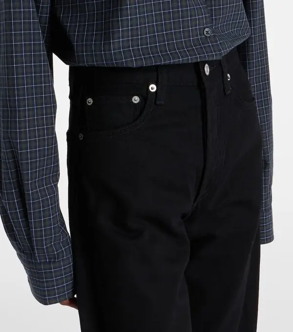 AGOLDE Luna Pieced Mid-rise Barrel-leg Jeans - Black
