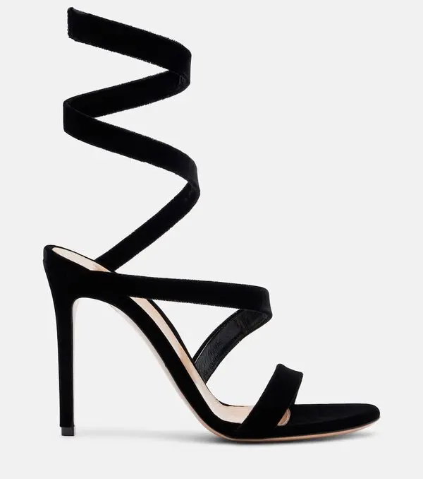 GIANVITO ROSSI Opera 105 Velvet Sandals