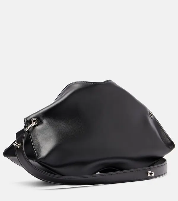 Alexander McQueen Manta Small Leather Clutch - Black