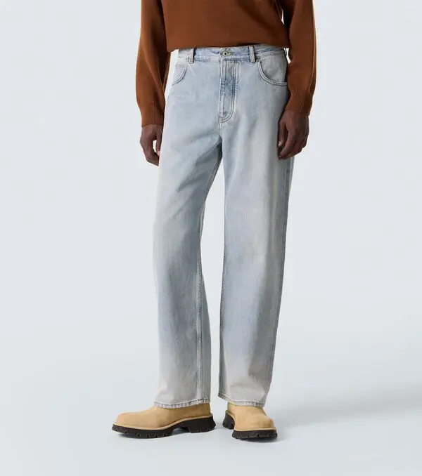 Loewe Faded Straight-leg Jeans