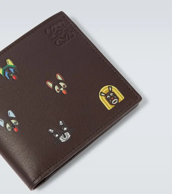 Loewe X Louis Wain Cats Leather Bifold Wallet