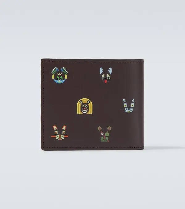Loewe X Louis Wain Cats Leather Bifold Wallet