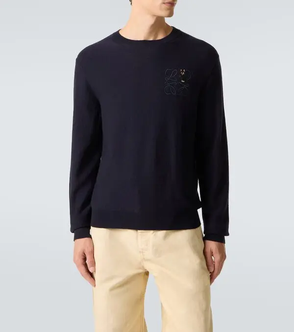 Loewe X Louis Wain Anagram Wool-blend Sweater