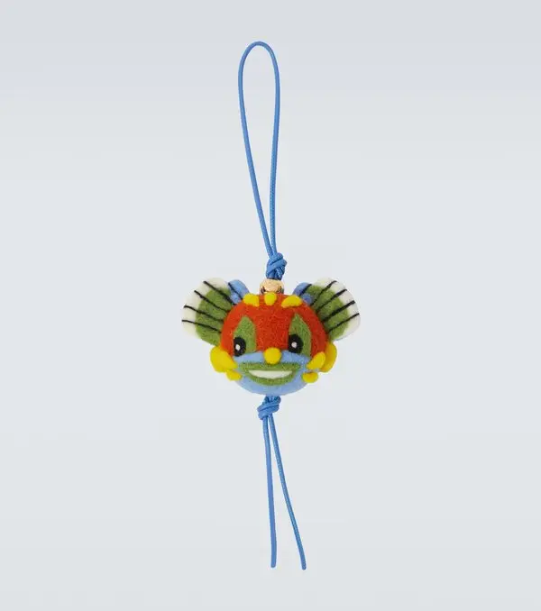 Loewe X Louis Wain Clown Wool Bag Charm - Multicoloured