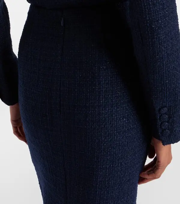 Roland Mouret Bouclé Midi Skirt