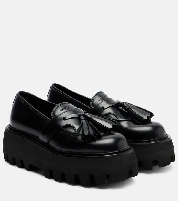 Alexander McQueen Sofa Leather Platform Loafers