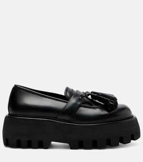 Alexander McQueen Sofa Leather Platform Loafers