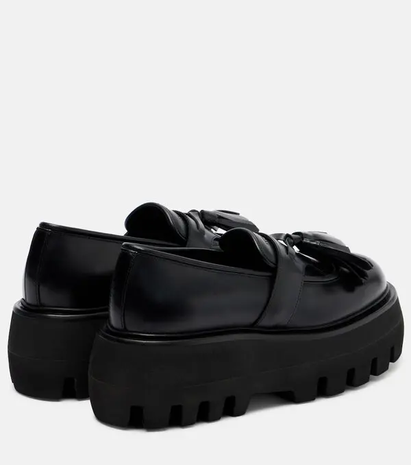 Alexander McQueen Leather Platform Loafers