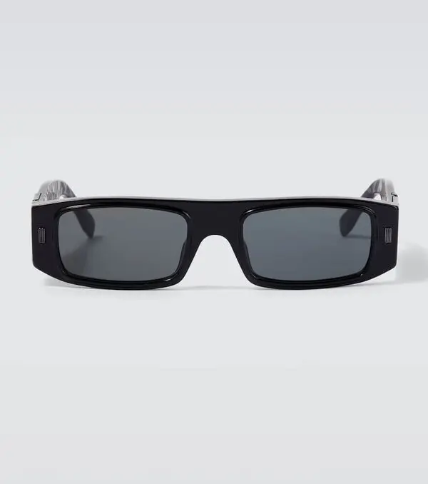 Fendi Ff Squared Rectangular Sunglasses - Black
