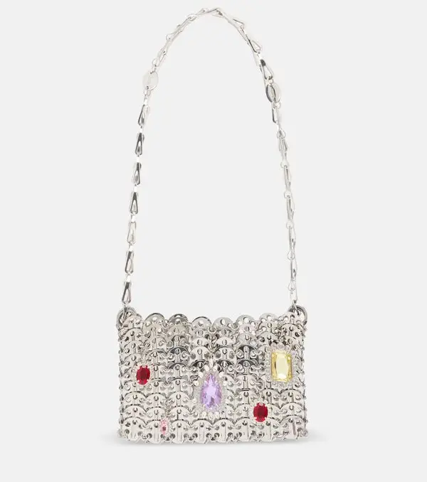 Rabanne 1969 Nano Embellished Shoulder Bag