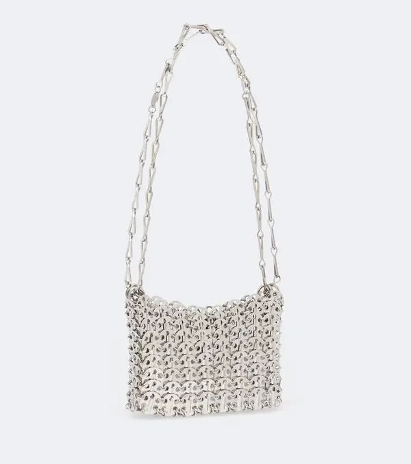 Rabanne 1969 Nano Embellished Shoulder Bag - Silver