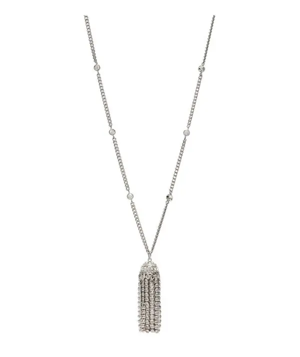 Rabanne Crystal-embellished Pendant Necklace - Silver