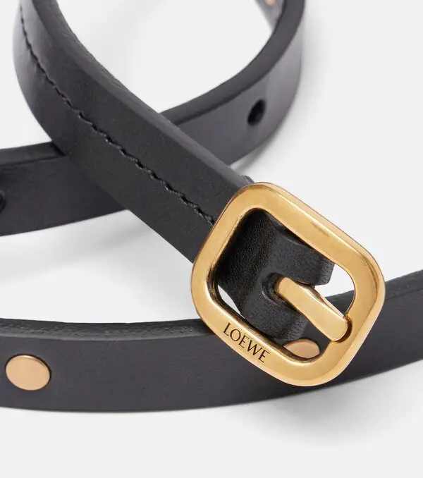 Loewe Studded Leather Belt - Black